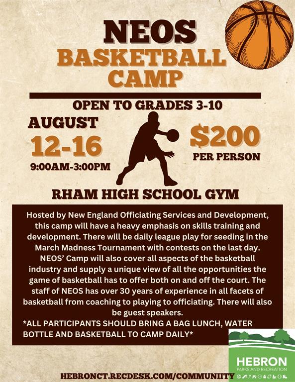 Hebron Parks and Recreation - Announcements