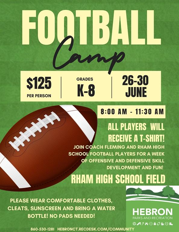 Hebron Parks and Recreation - Announcements